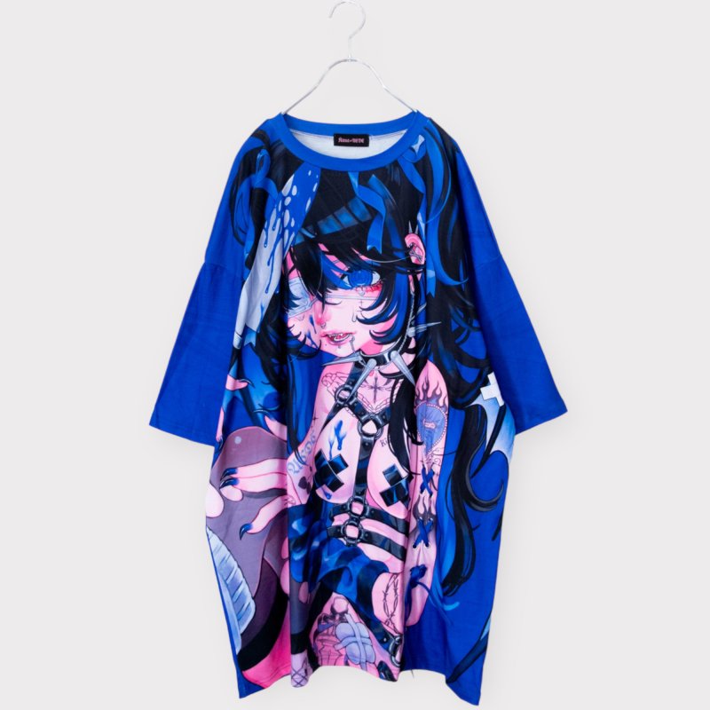 ACDC RAG x kuua HELL T-shirt BLUE – YOU ARE MY POISON